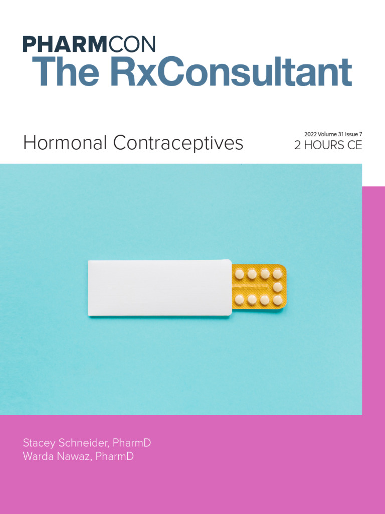 Hormonal Contraceptives and Interactions | PDF | Menstrual Cycle ...