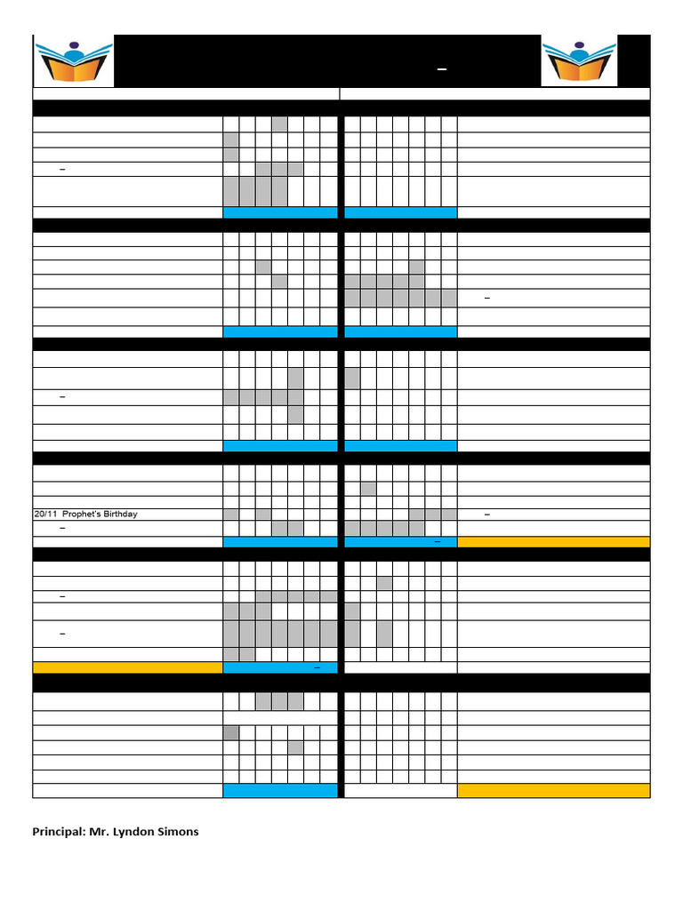 School-Calendar 2018-19 | PDF | Academic Term | Academia