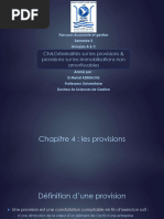 Cours Provision | PDF | Comptabilité | Immobilisations