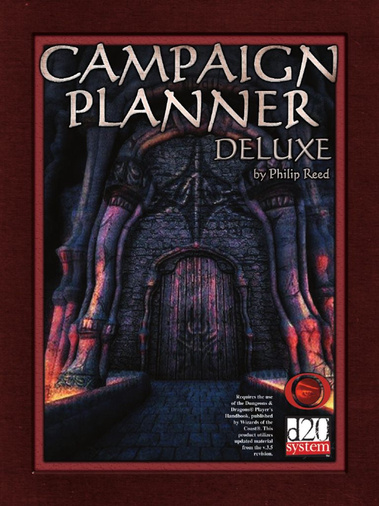 Campaign Planner Deluxe - D20 | PDF | D20 System | Role Playing Games