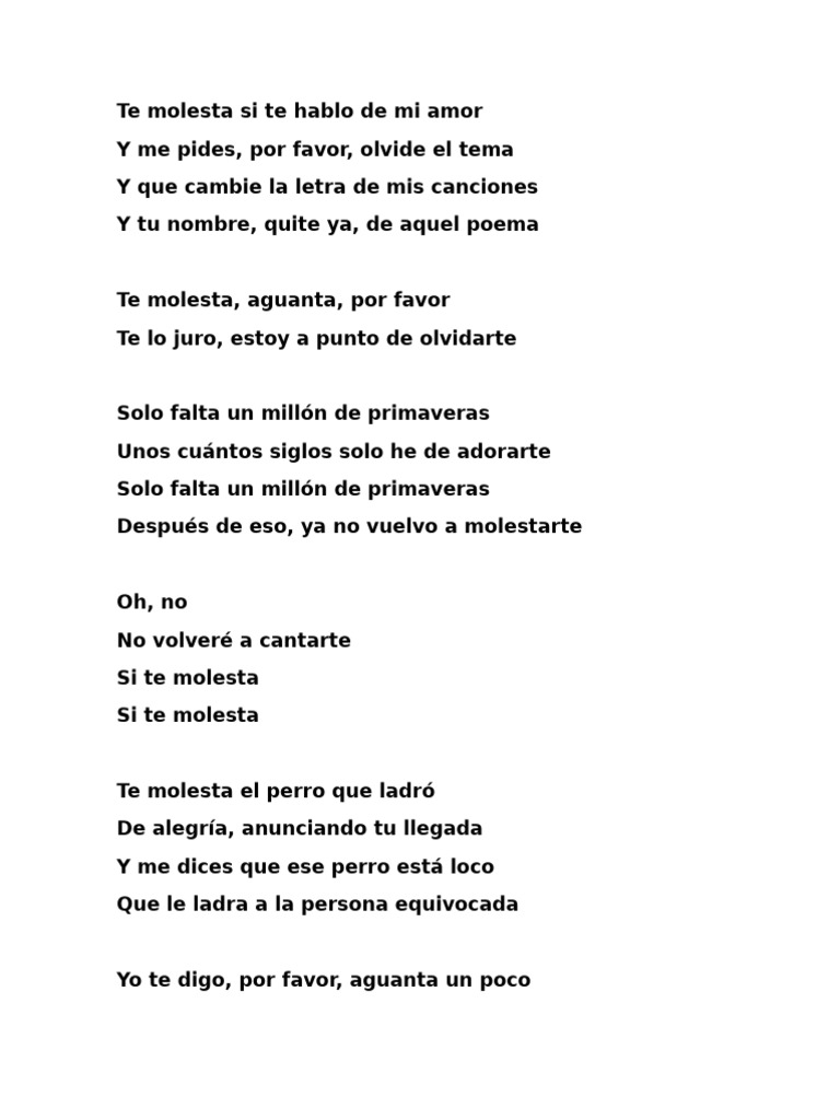 Letra de Canto | PDF