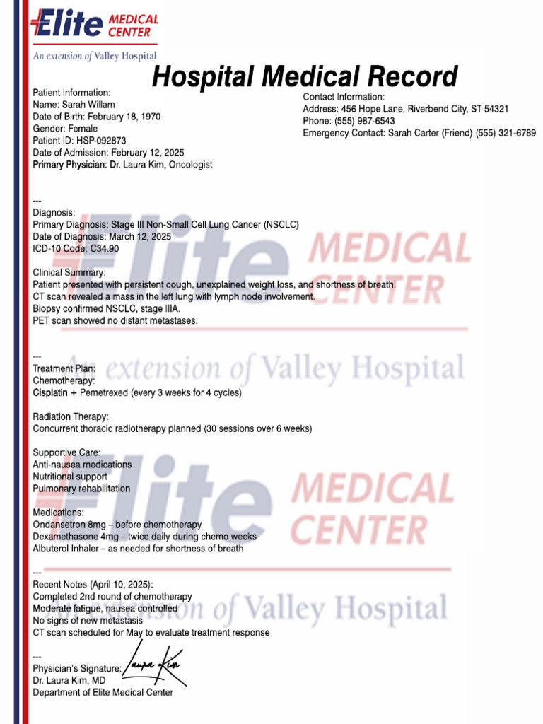 Medical Record | PDF