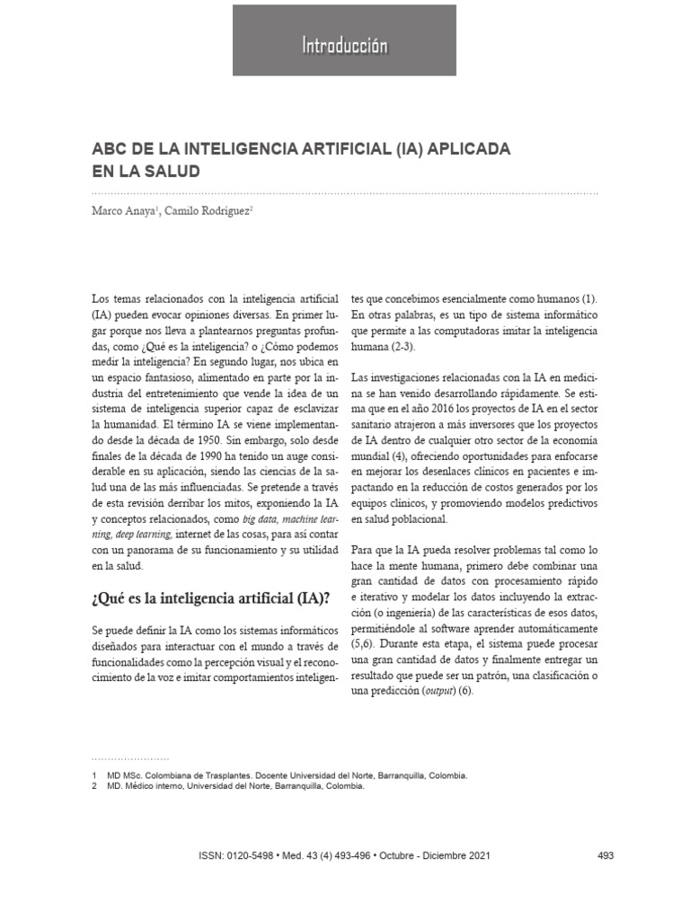 ABC de La Inteligencia Artificial IA Aplicada en L | PDF | Inteligencia ...