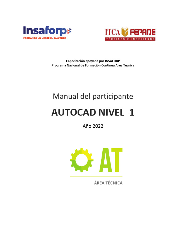 Manual AutoCAD Nivel 1: Capacitación 2022 | PDF | Elipse | Rectángulo