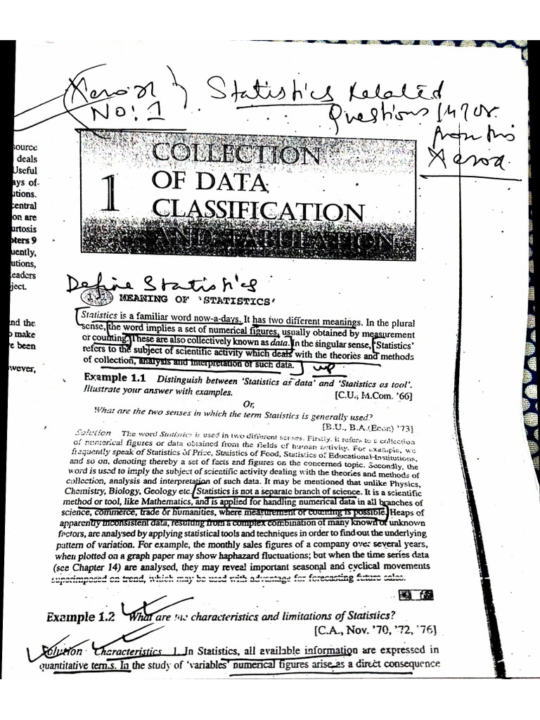 Statistics Question Book | PDF