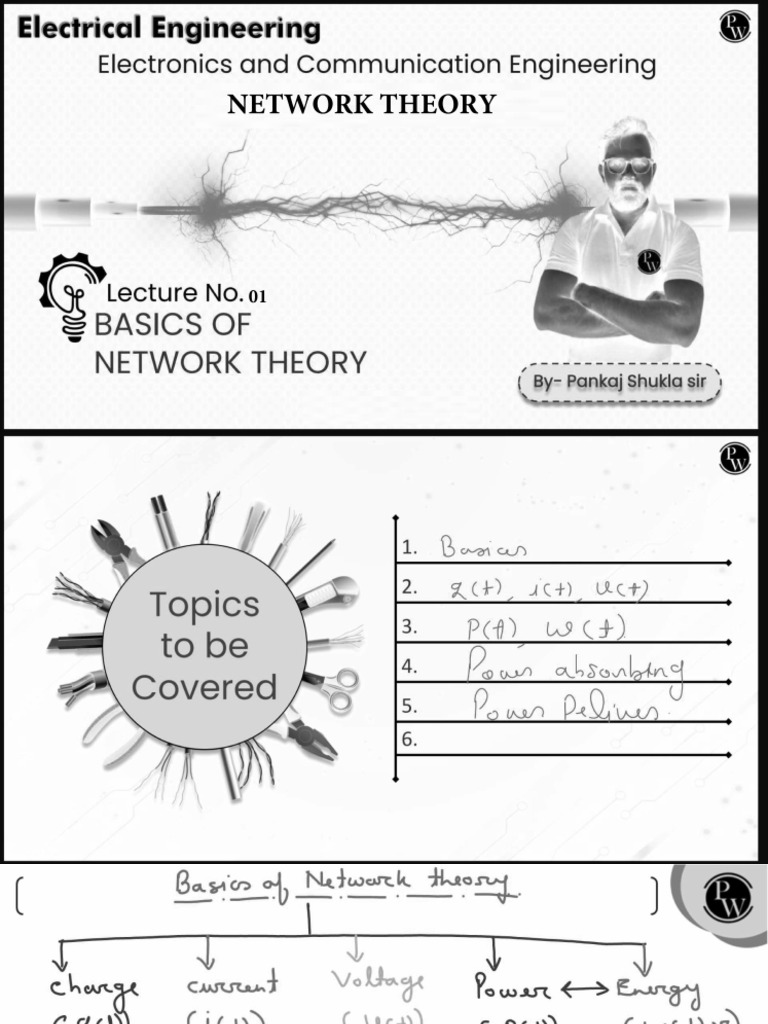 Basics of Network Theory 01 _ Class Notes - converted | PDF