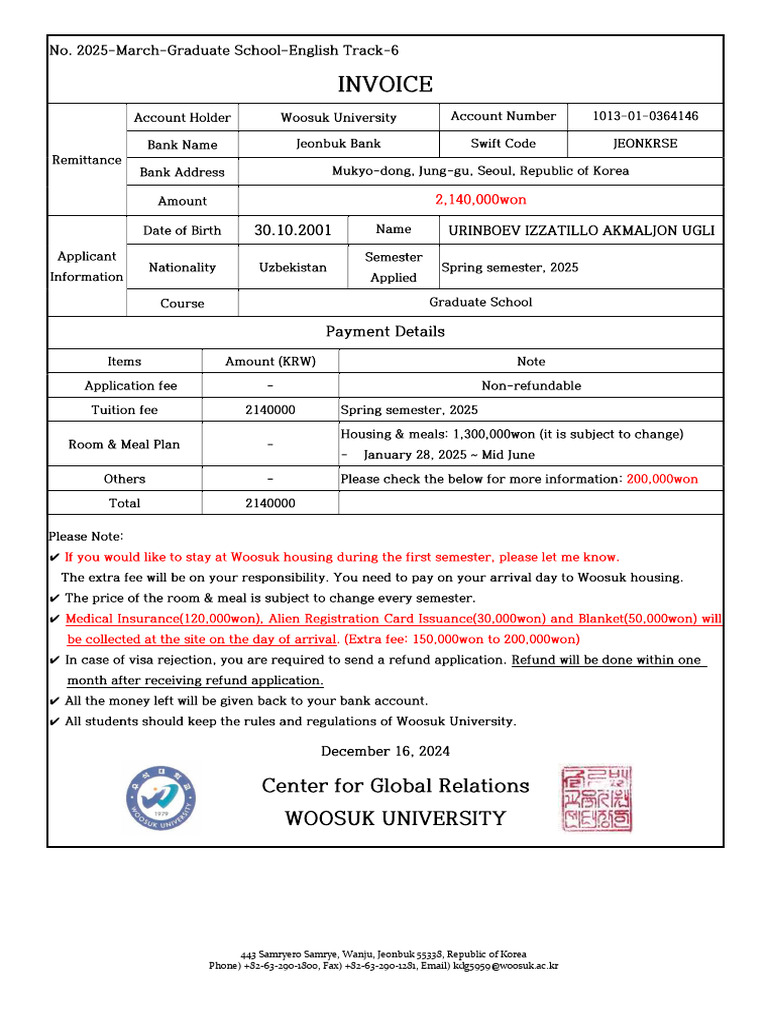 URINBOEV IZZATILLO AKMALJON UGLI | PDF