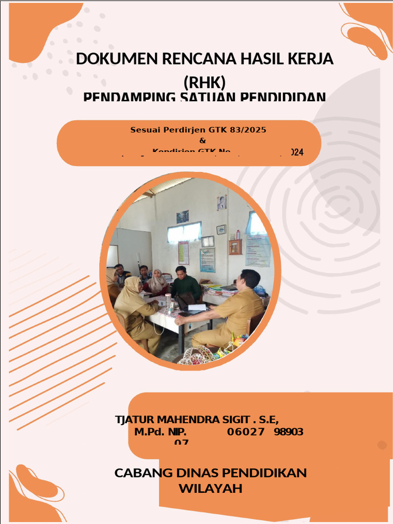 1. LAPORAN PERENCANAAN (RHK) PENDAMPINGAN PENGAWAS TAHUN 2025 | PDF