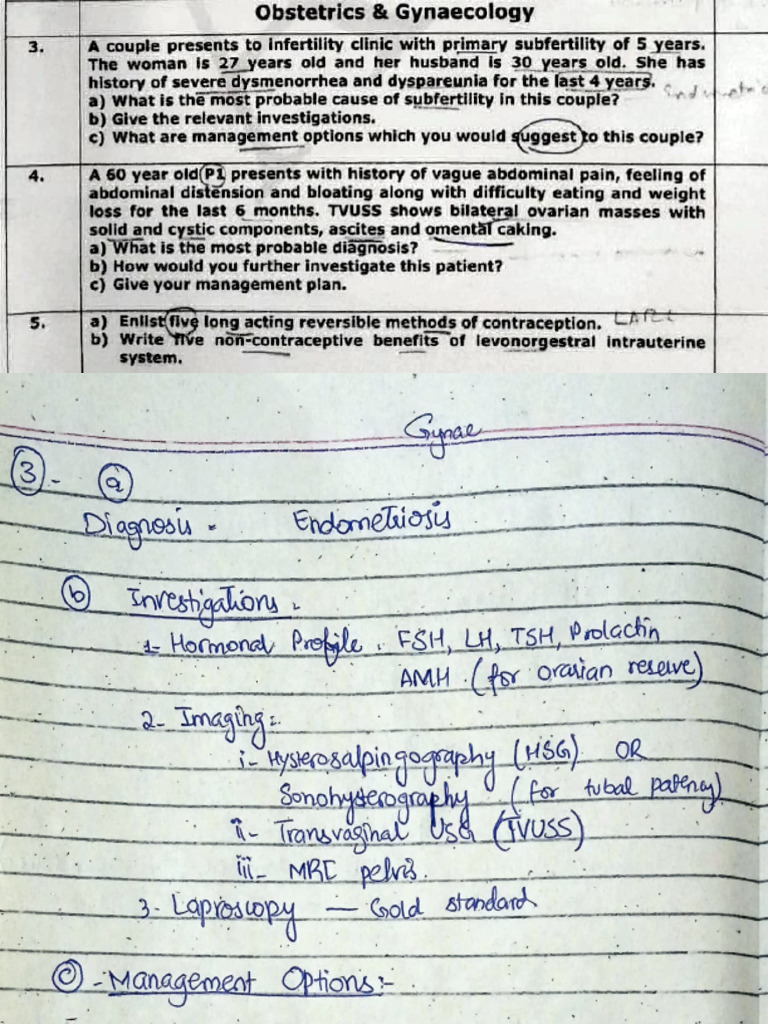 Gynae RMU or AJK UHS Paper | PDF | Woman | Sexual Anatomy