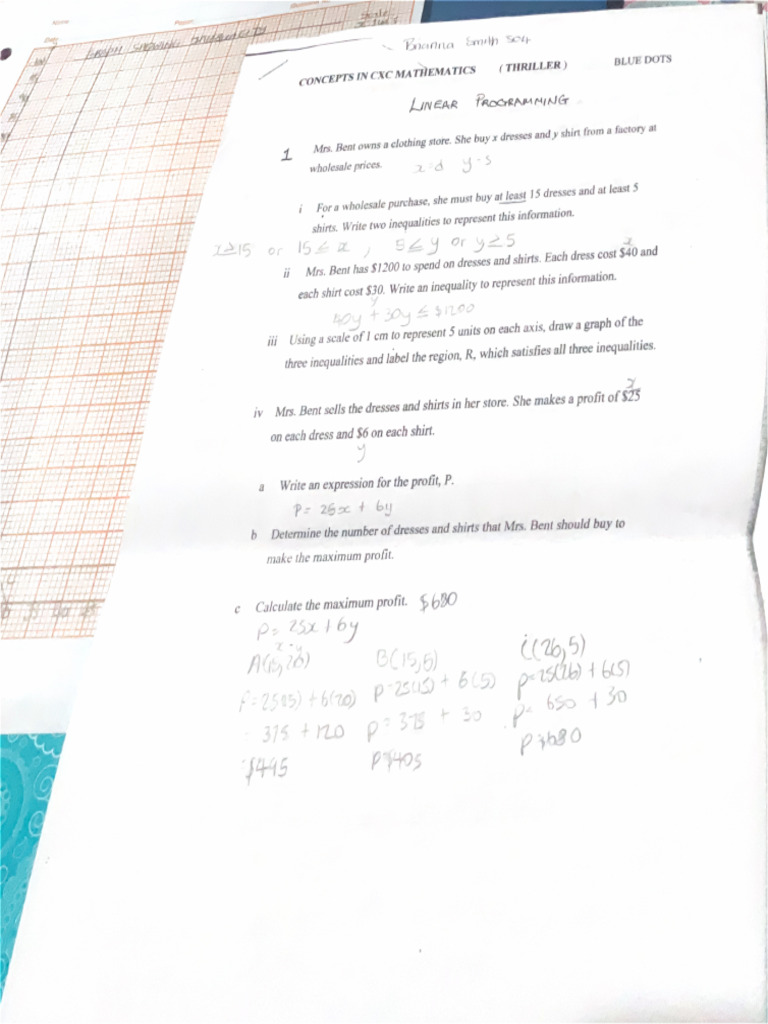 Linear Programming Easter Workshop | PDF