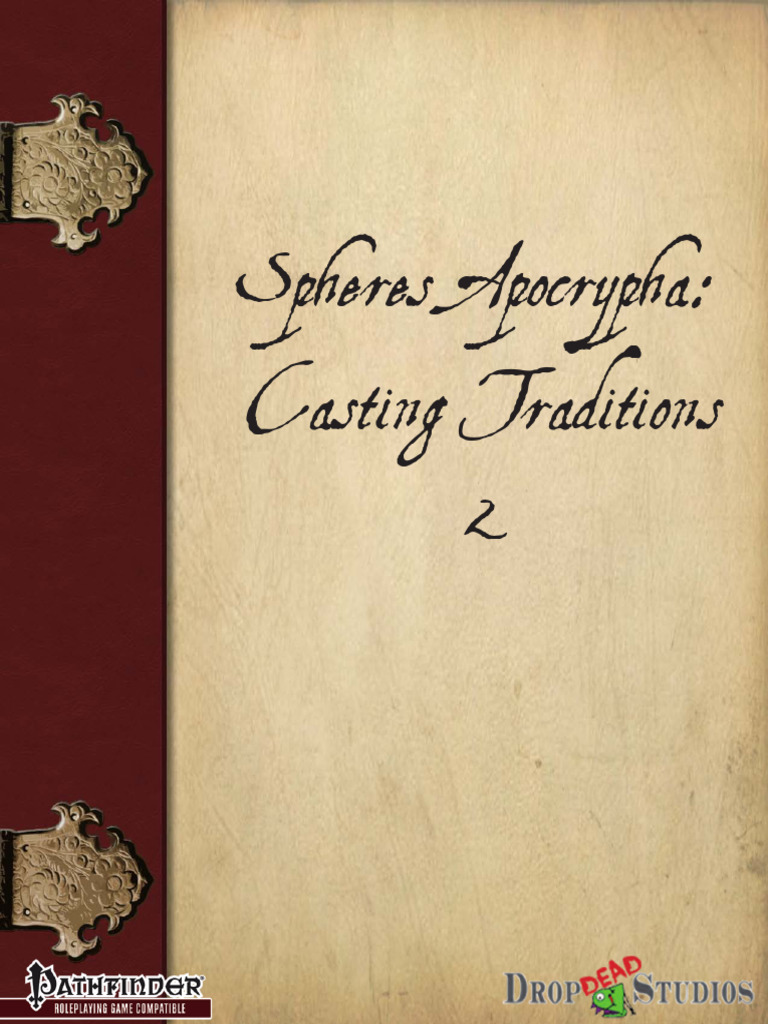 Spheres Apocrypha Casting Traditions 2 | PDF | Copyright | Derivative Work