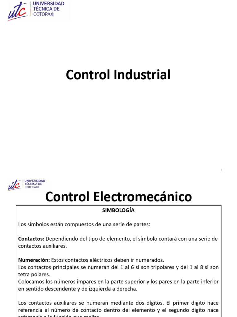 02 Control Electromecánico | PDF | Cambiar | Bienes manufacturados