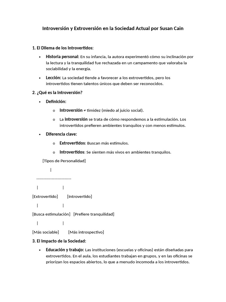 Introversión y Extroversión en la Sociedad | PDF | Mentira | Perfeccionismo (psicología)
