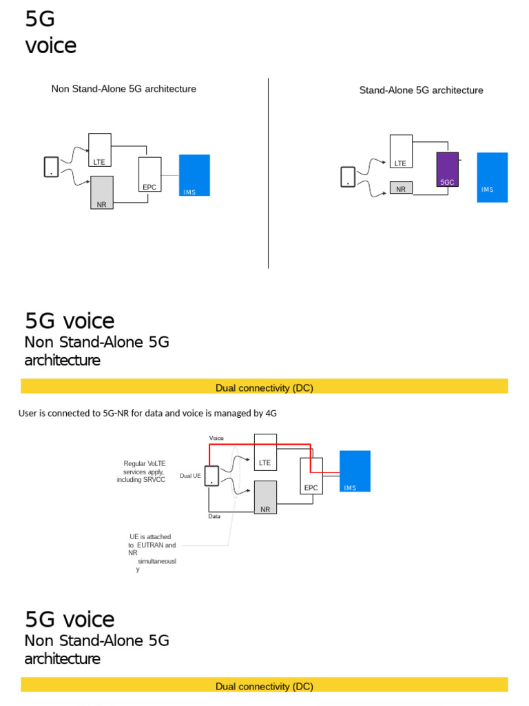 5G Voice | PDF | Ip Multimedia Subsystem | 4 G