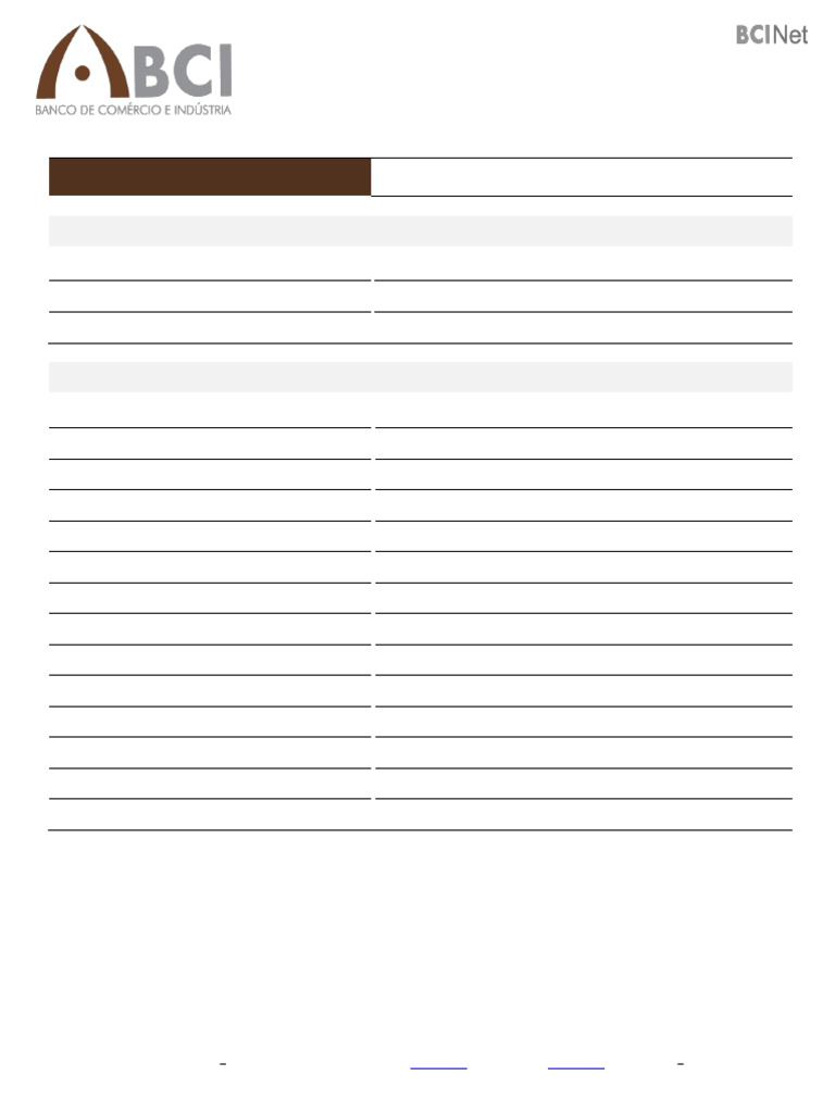 Comprovativo BCI | PDF