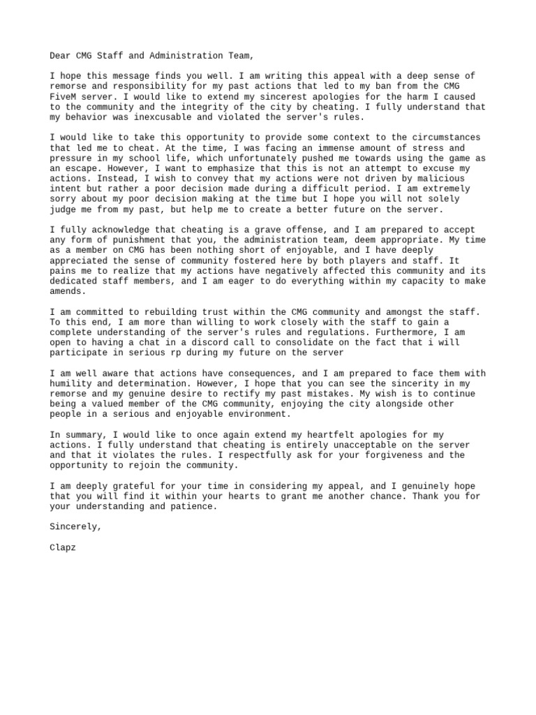 Dear CMG Staff and Administration T | PDF | Social Psychology | Psychology