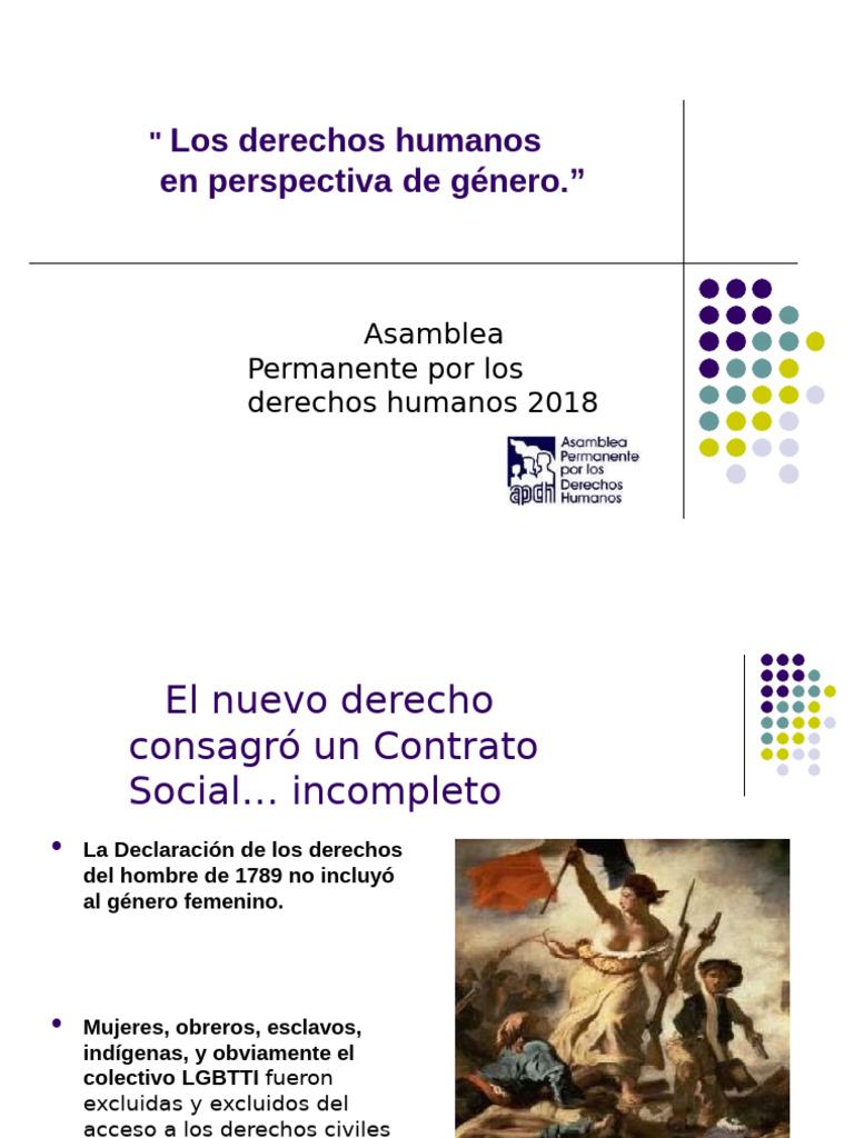 APDH Curso Genero y Derechos Humanos 2018 | PDF | Mujer | Friedrich Engels