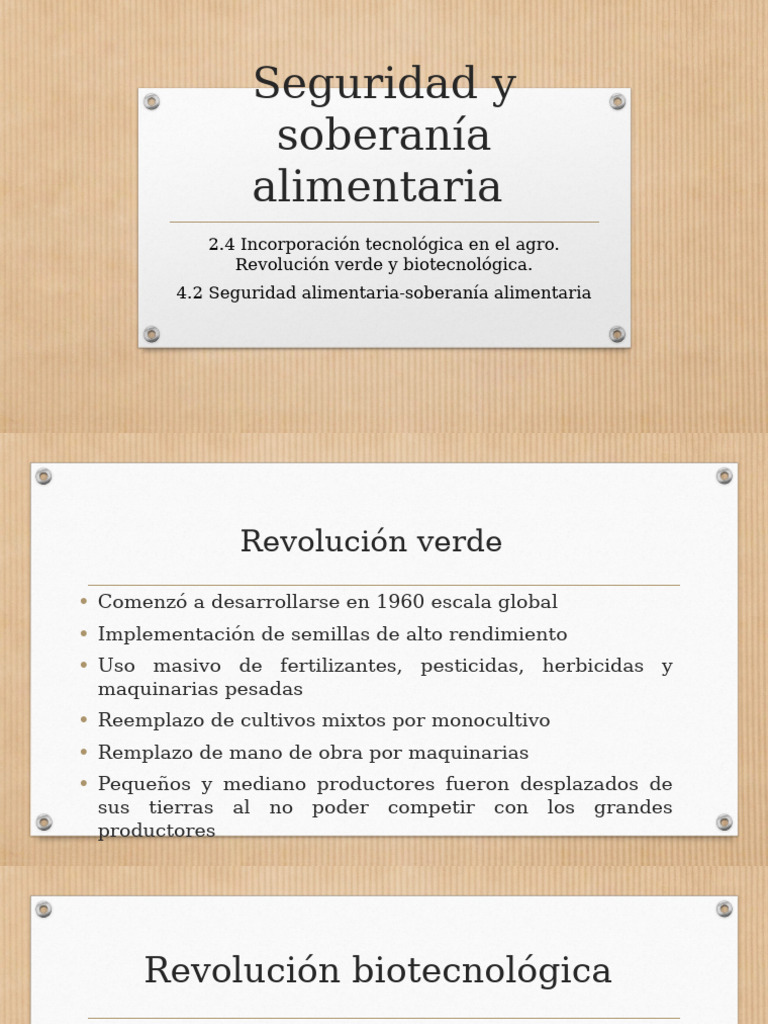 Seguridad y Soberanía Alimentaria (Tema Final) | PDF