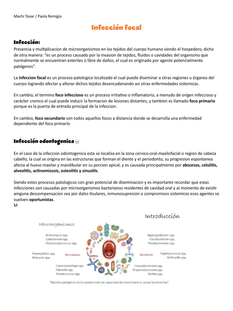 Infeccion Focal | PDF | Infección | Inflamación