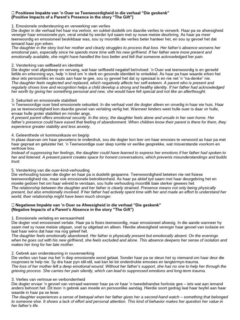 ? Positiewe Impakte van | PDF