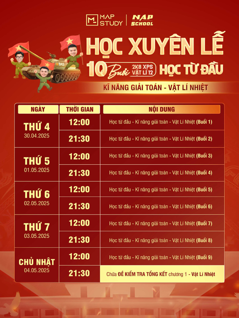 Ruột Sách - 2K8 XPS - Nhập Môn Kĩ Năng Giải Toán - Vật Lí Nhiệt - Thầy VNA Mapstudy | PDF