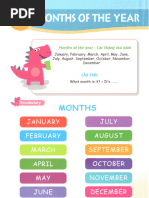 Months and Ordinal Numbers Chart | PDF