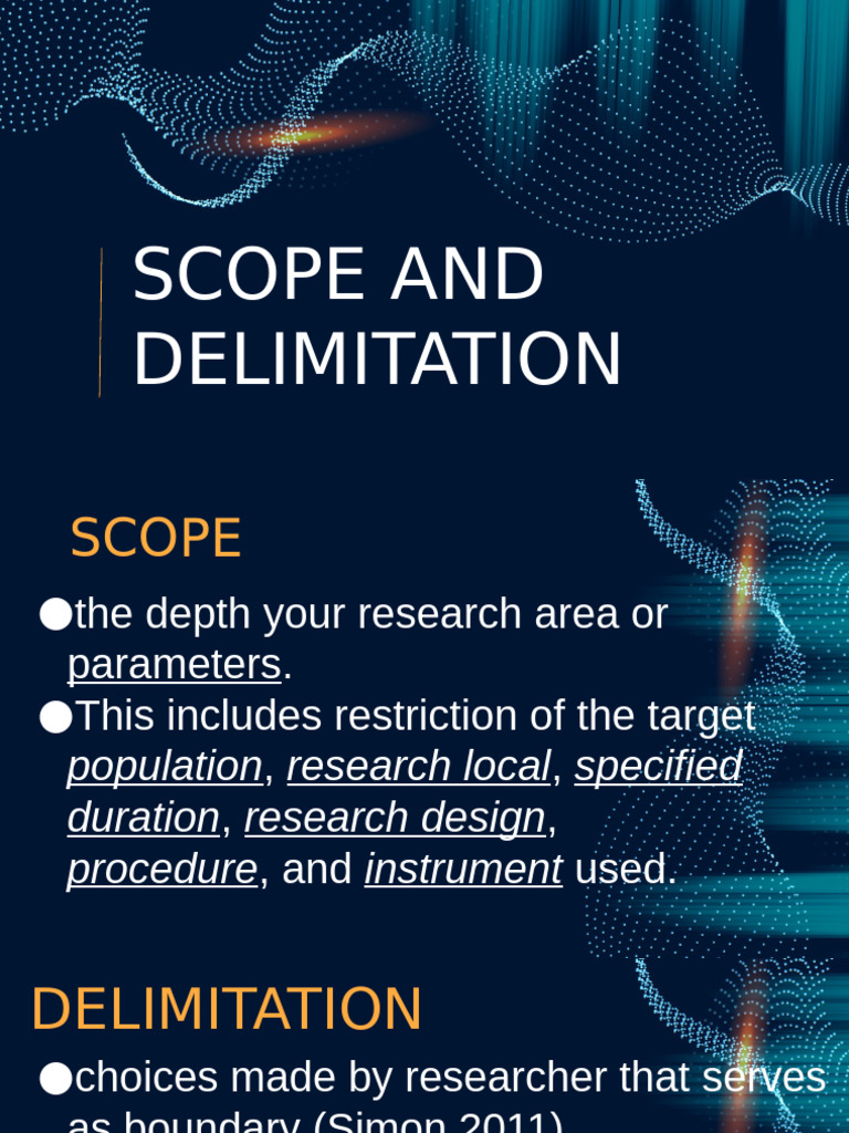 Chapter 1 Scope and Delimitation | PDF | Data | Sampling (Statistics)