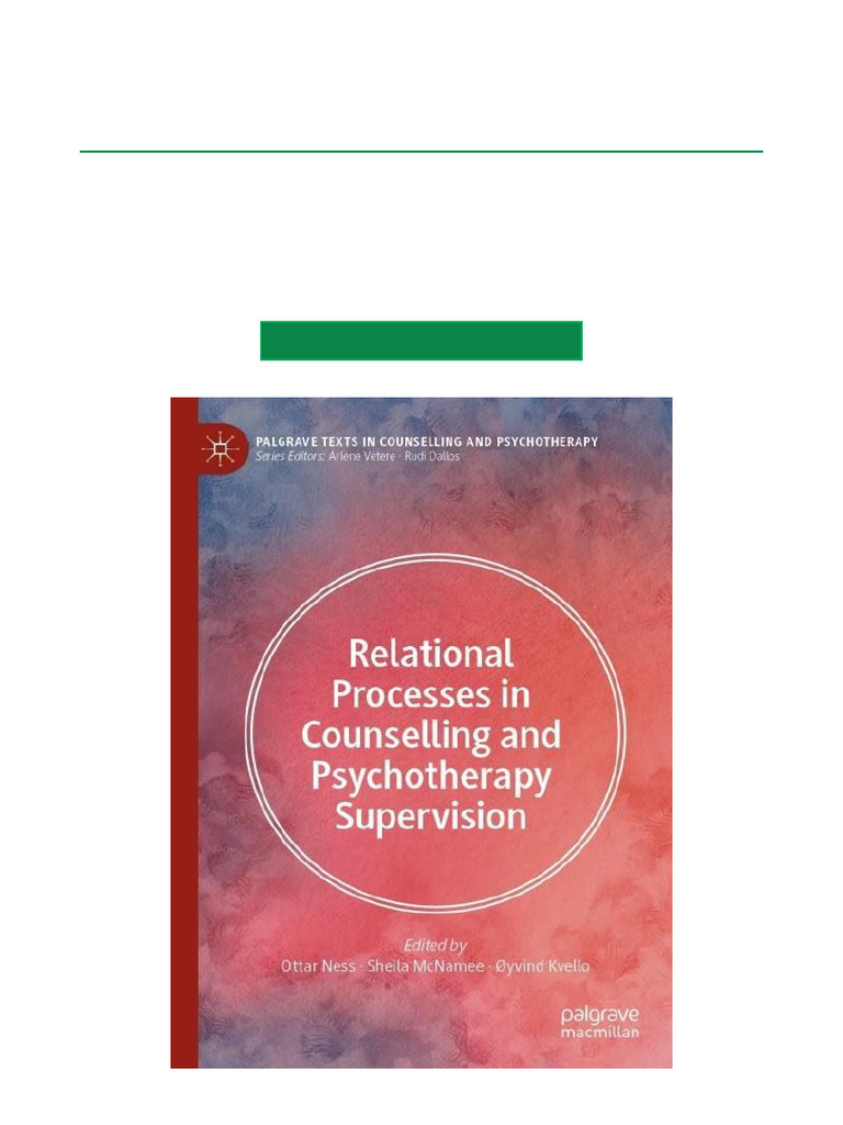 Relational Processes in Counselling and Psychotherapy Supervision Digital Download | PDF ...