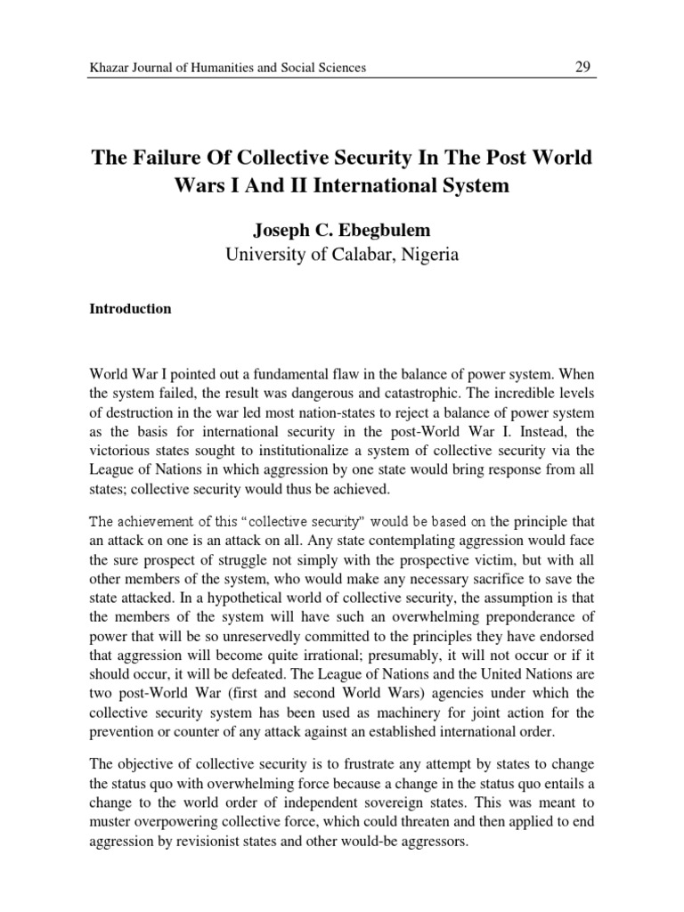 03the Failure of Collective Security in The Post World Wars I and II ...