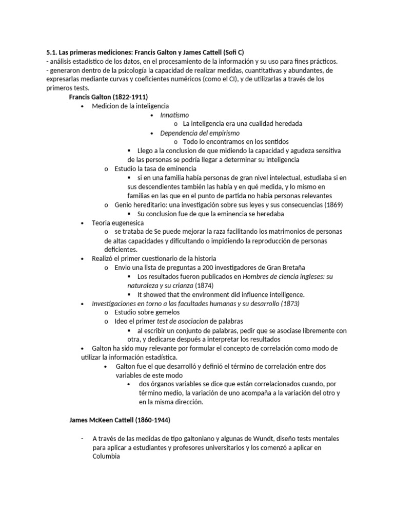 NOtes X de Psico Yrandom Rllodrspecific CH | PDF | Inteligencia ...