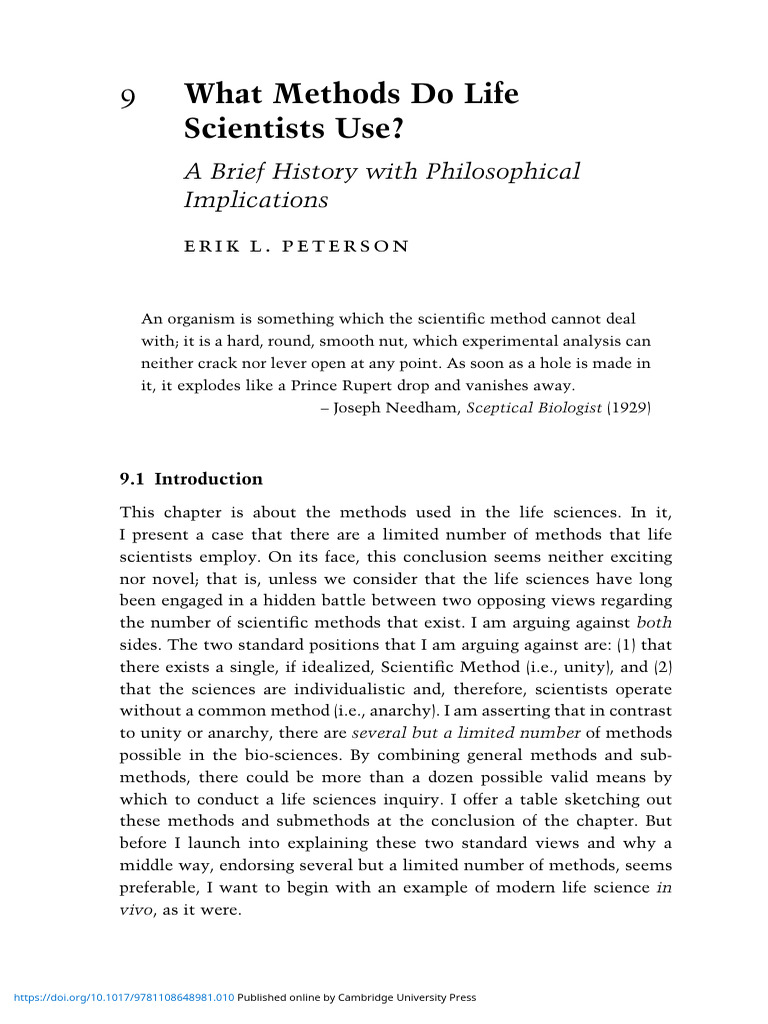 15.0_pp_168_192_What_Methods_Do_Life_Scientists_Use | PDF | Falsifiability | Science