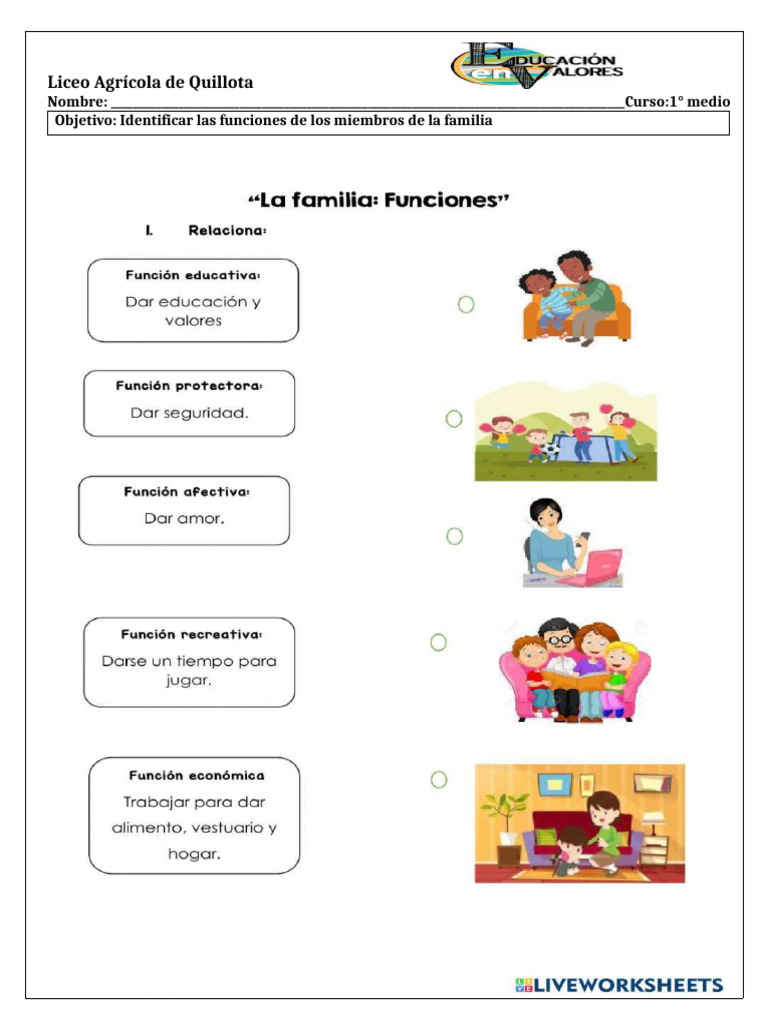 La Familia 1ro Básico | PDF