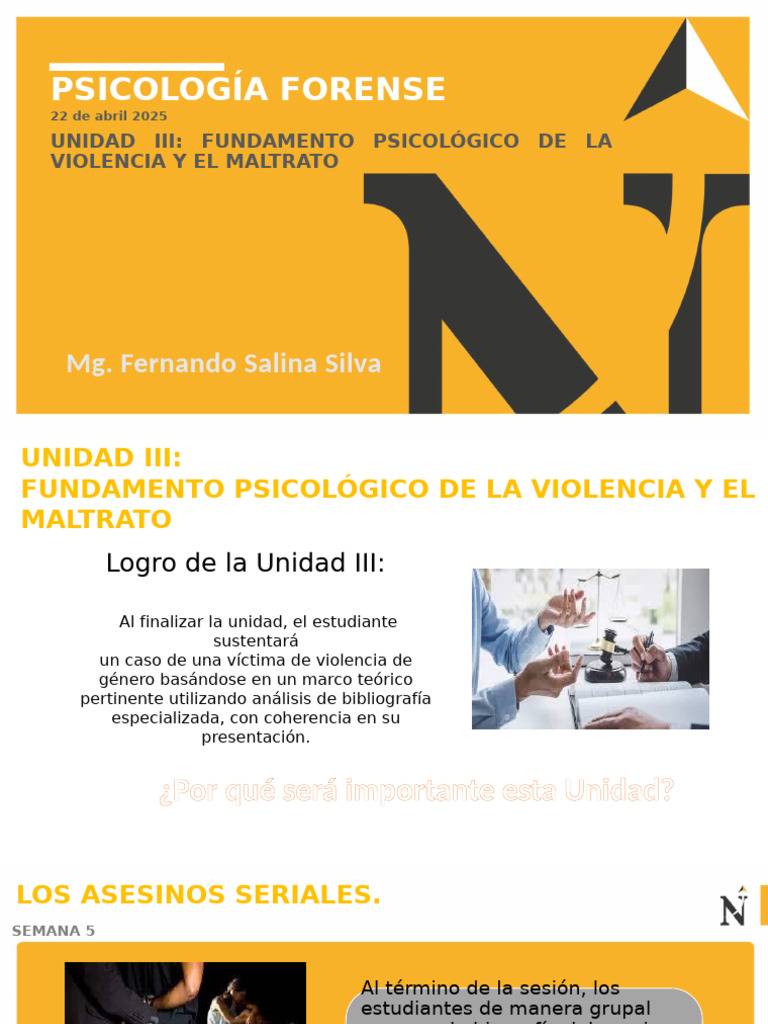 05 - PPT Semana 5 Asesinos Seriales. Fases Del Asesinato Serial. Modus Operandi y Firma. | PDF ...