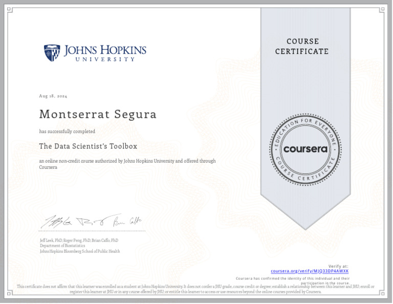 The Data Scientist Toolbox | PDF