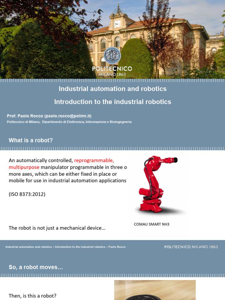 Introduction to industrial robotics | PDF | Robotics | Automation