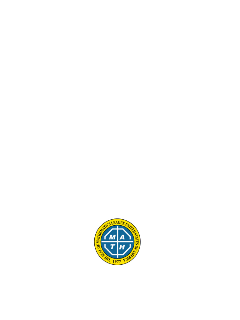 Math League Summer Tournament 2025 Guide | PDF | Indemnity | Gluten ...
