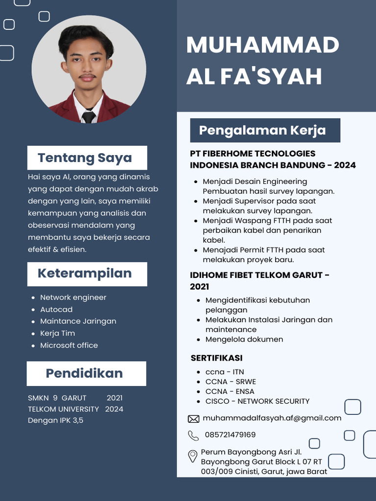 Biru Simpel Minimalis Daftar Riwayat Hidup Resume - 20250408 - 121312 ...