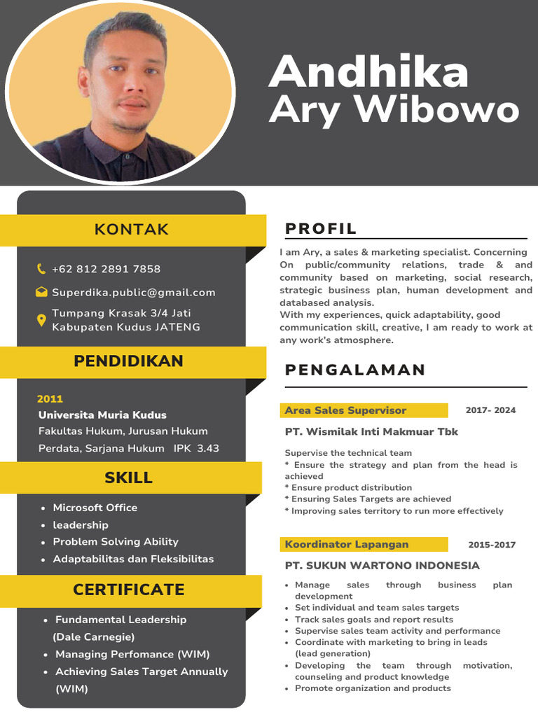 Andhika CV 2025 | PDF