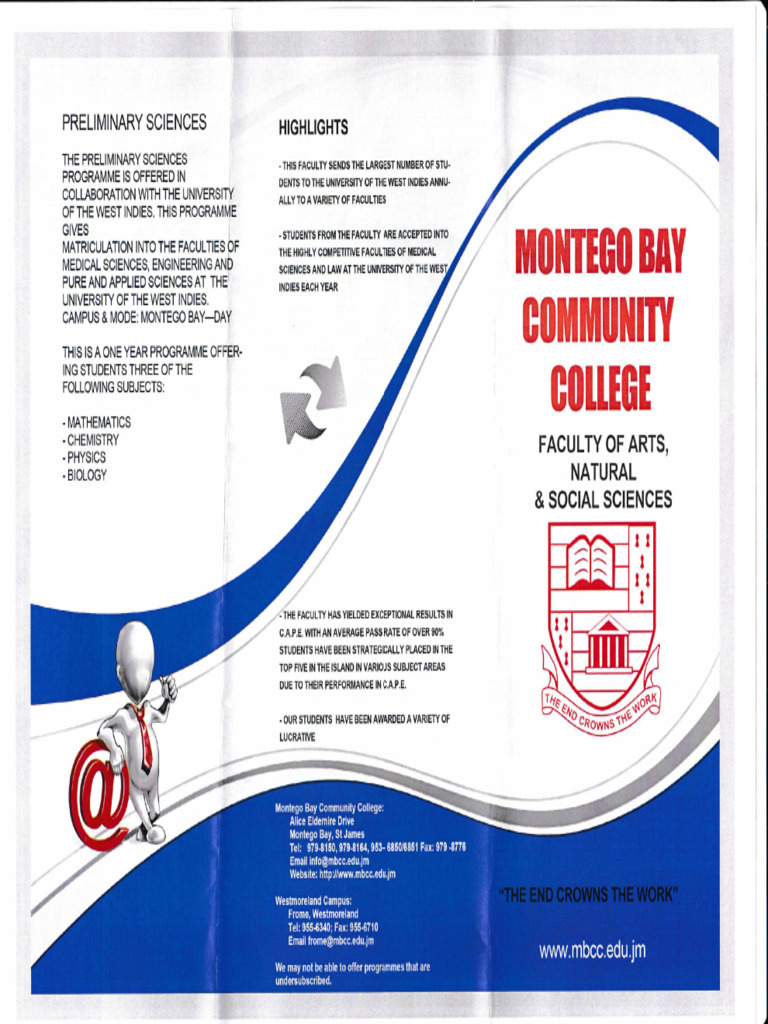 MBCC Faculty Arts Natural and Social Sciences | PDF