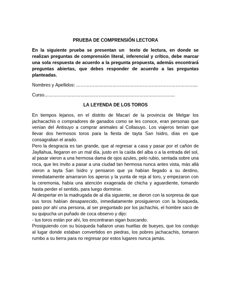 Prueba de Comprensión Lectora | PDF | Contaminación | Cambio climático
