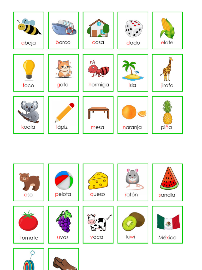 Lista de Palabras en Español | PDF