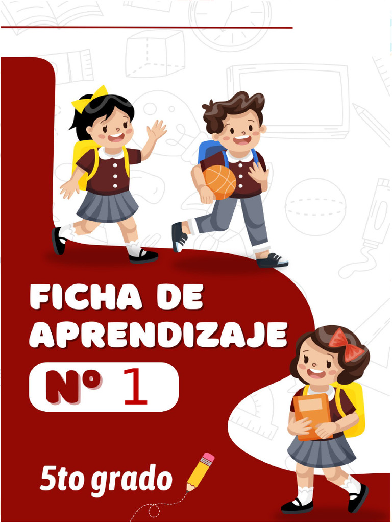 Ficha de Aprendizaje N°01 - 5to Grado | PDF | Aprendizaje | Cognición