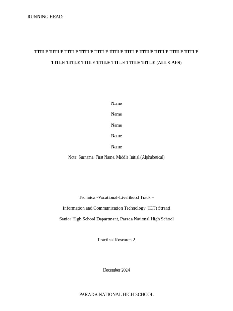 Template PR2 Chapter-I-III Pascal52 | PDF | Literacy | Methodology