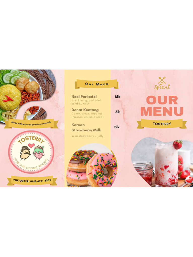Menu Kewirausahaan P5 SMP Trinitas | PDF