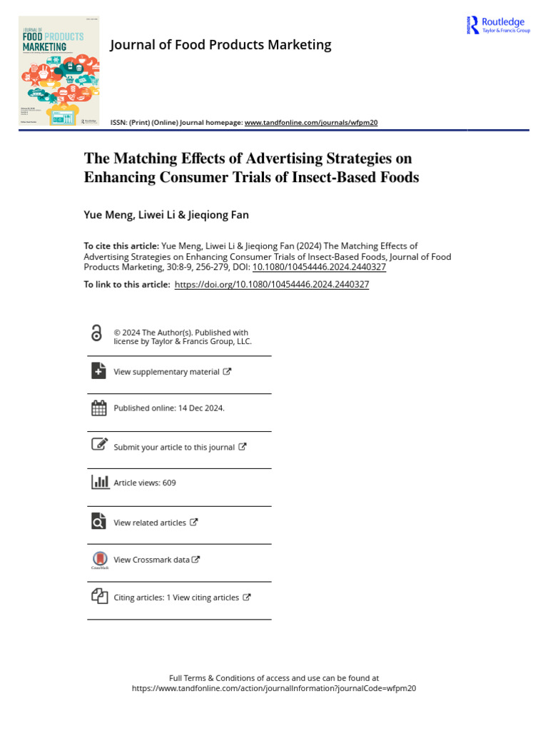 The Matching Effects of Advertising Strategies On Enhancing Consumer ...
