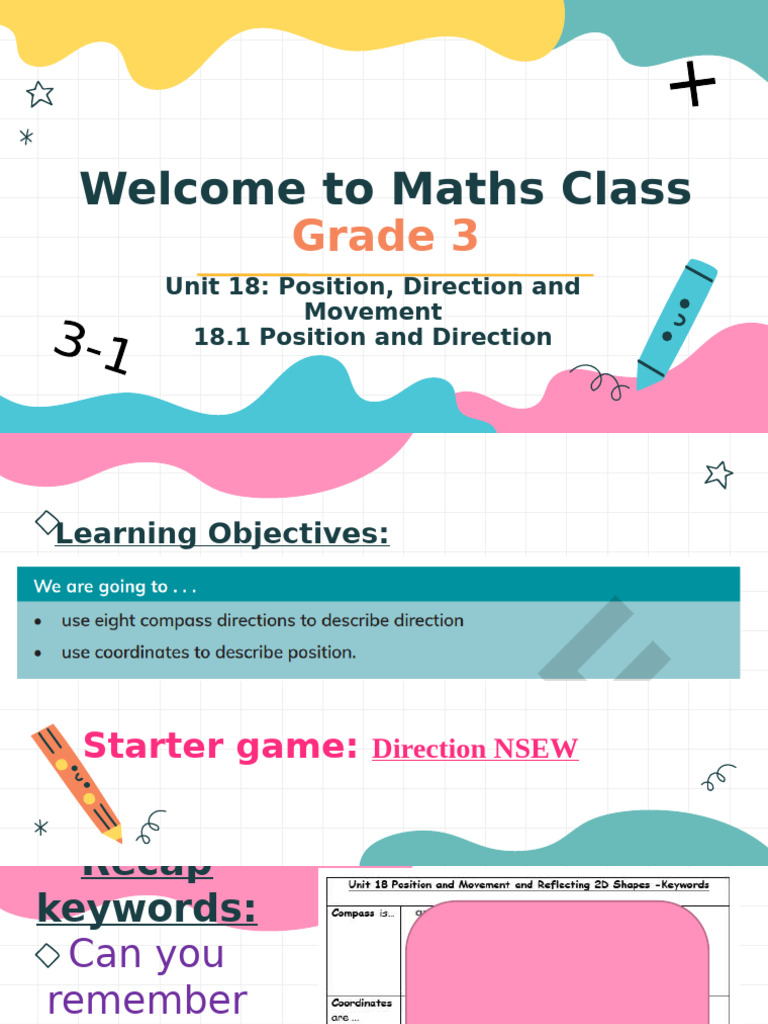 Position and Direction for Grade 3 | PDF