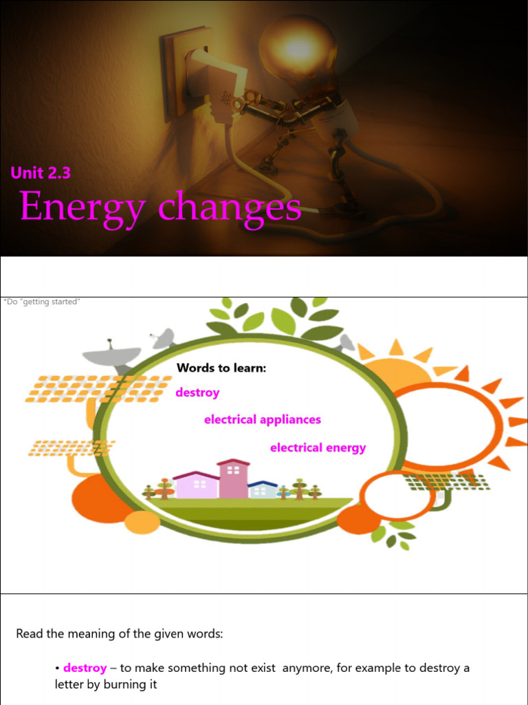 Unit 2.3 Energy Changes | PDF
