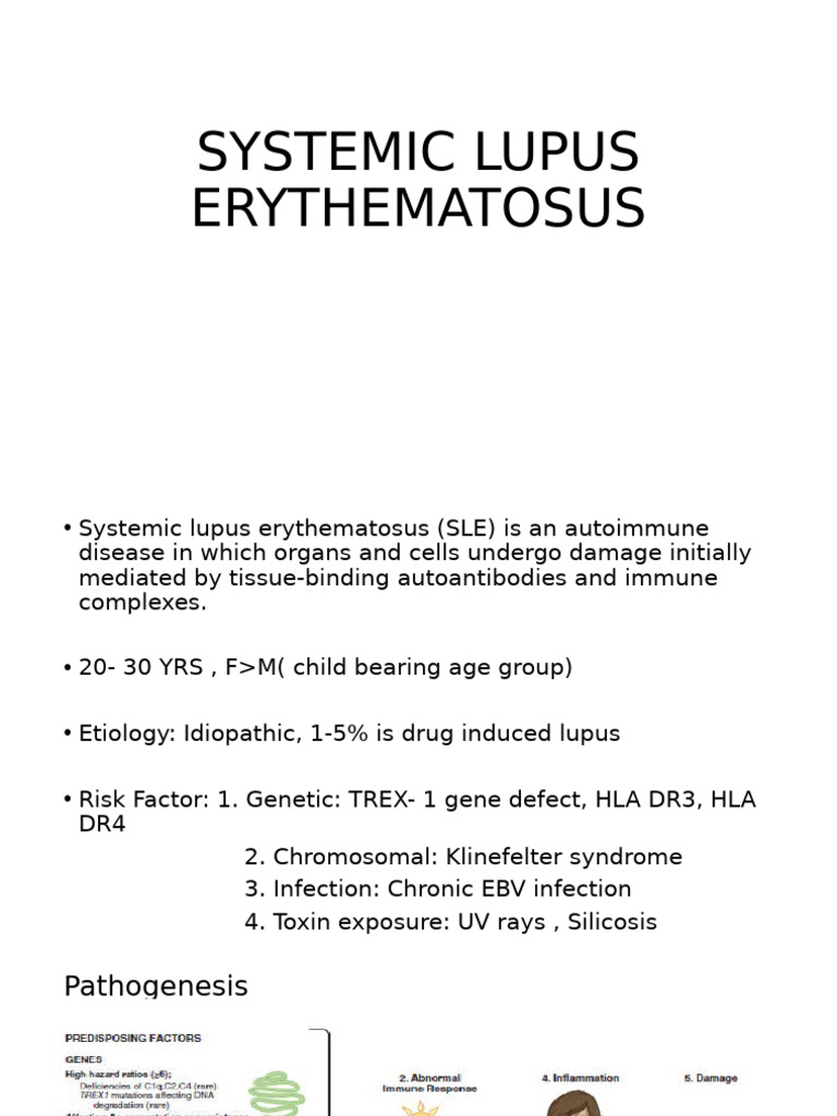 Systemic Lupus Erythematosus | PDF | Diseases And Disorders | Medical Specialties