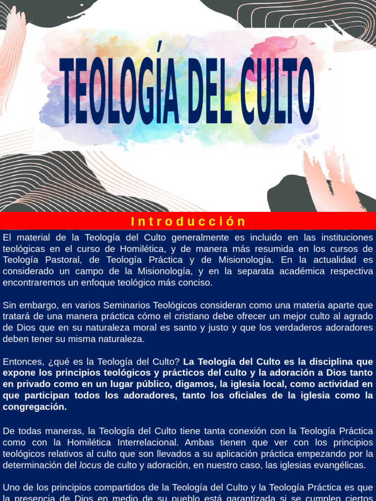 TEOLOGIA DE CULTO | PDF | Tabernáculo | Jesús