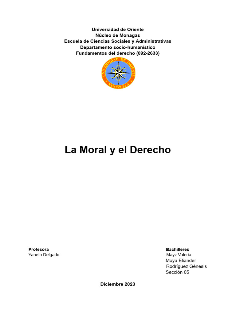 1° Taller de Fundamentos Del Derecho | PDF | Moralidad | Justicia